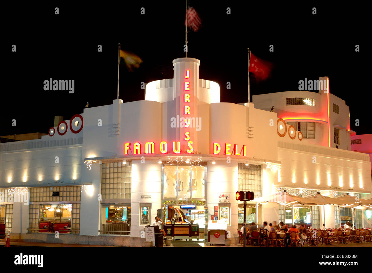 jerrys famous deli south beach area miami florida usa fl Stock Photo ...