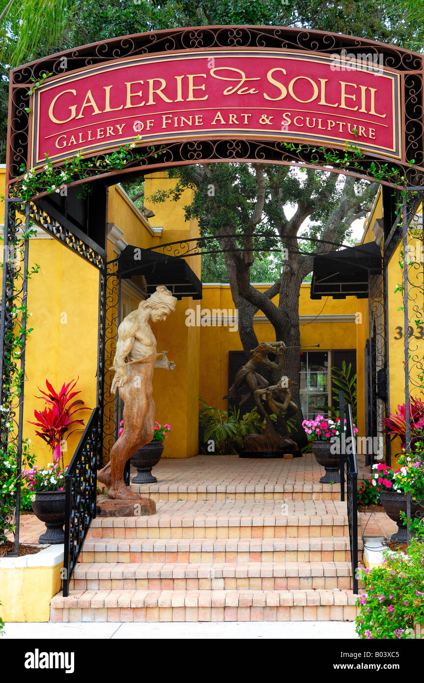 art gallery soleil in secluded corner naples florida fl america usa ...