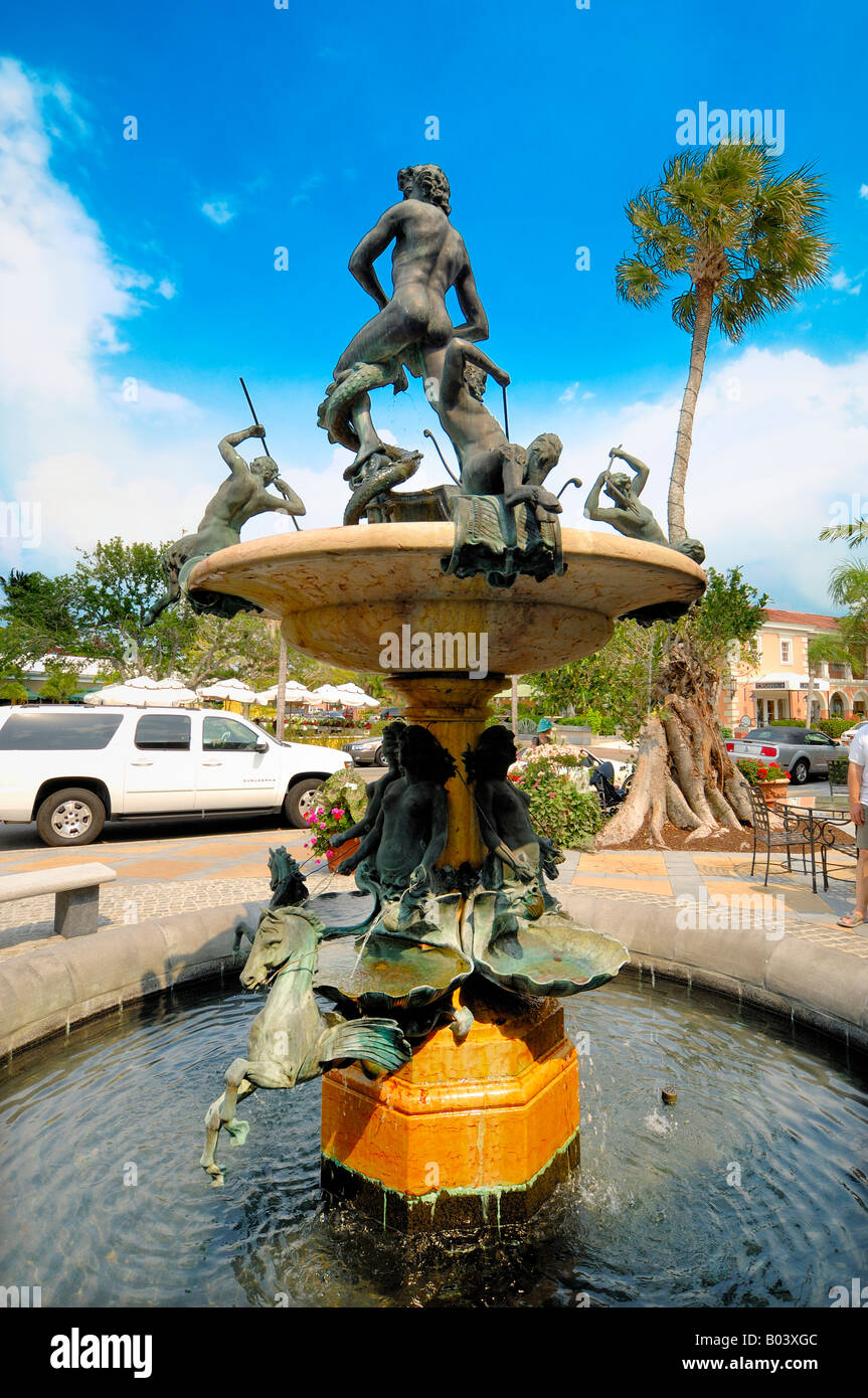 statue italian style in secluded corner naples florida fl america usa ...