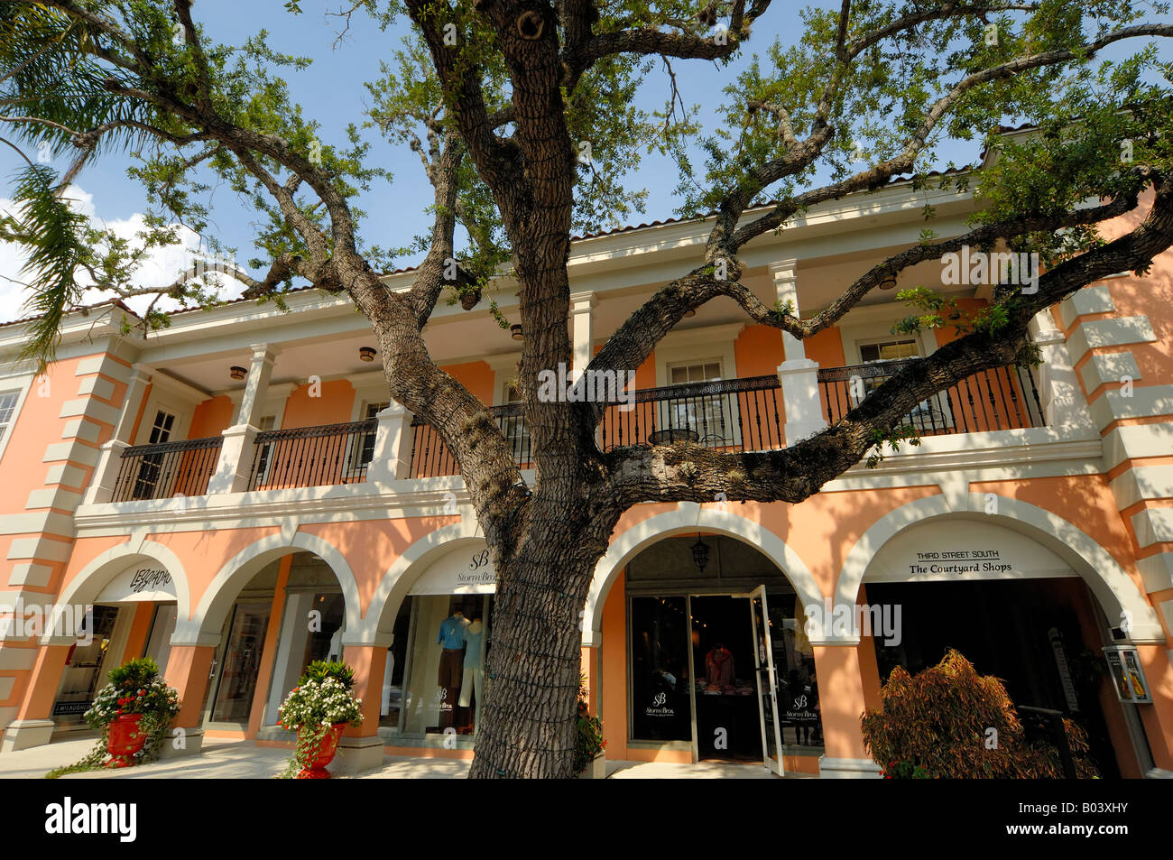 italian style architecture in secluded corner naples florida fl america ...