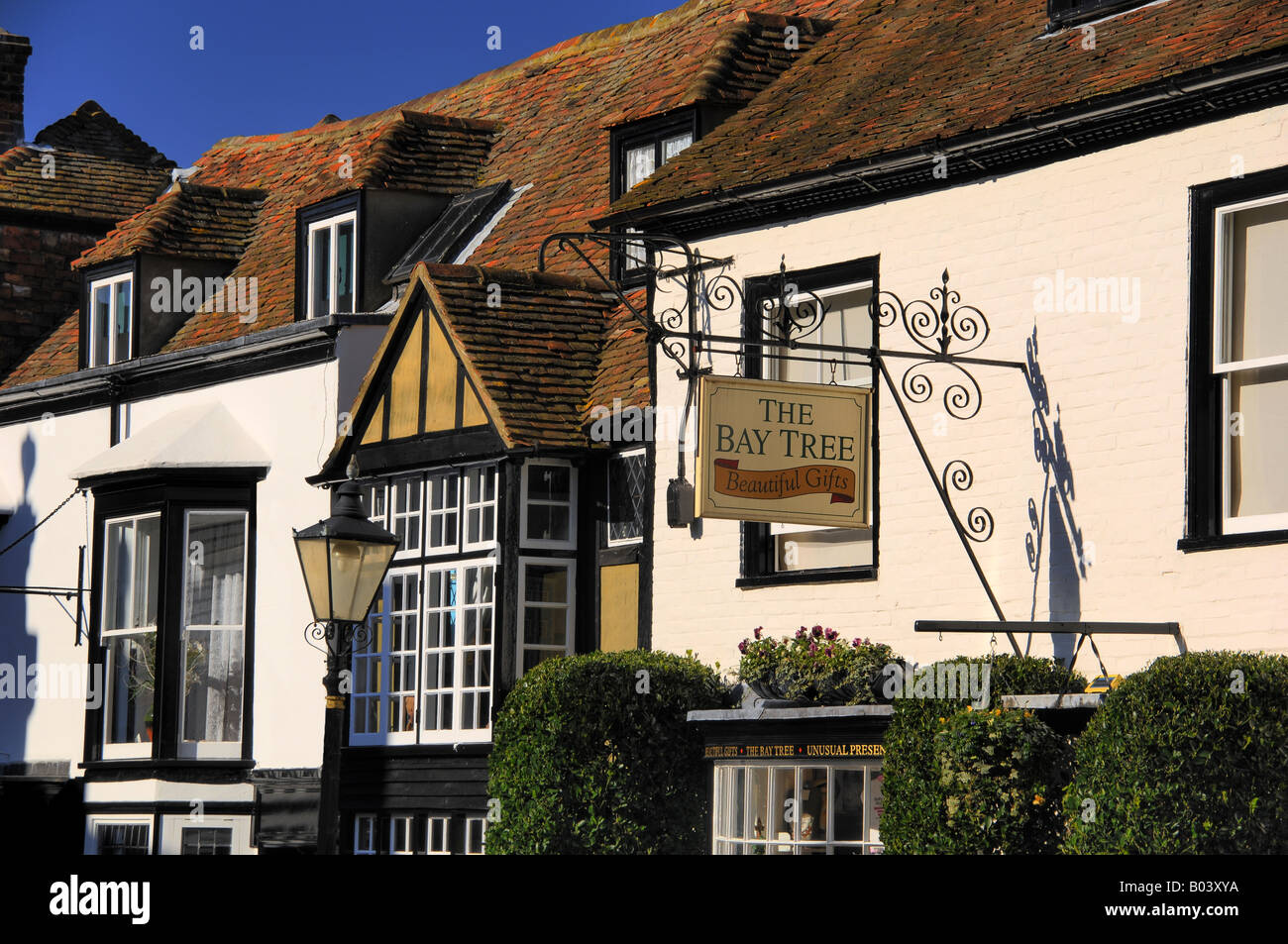 street scene showing old medieval buildings in historic citidel in five ...