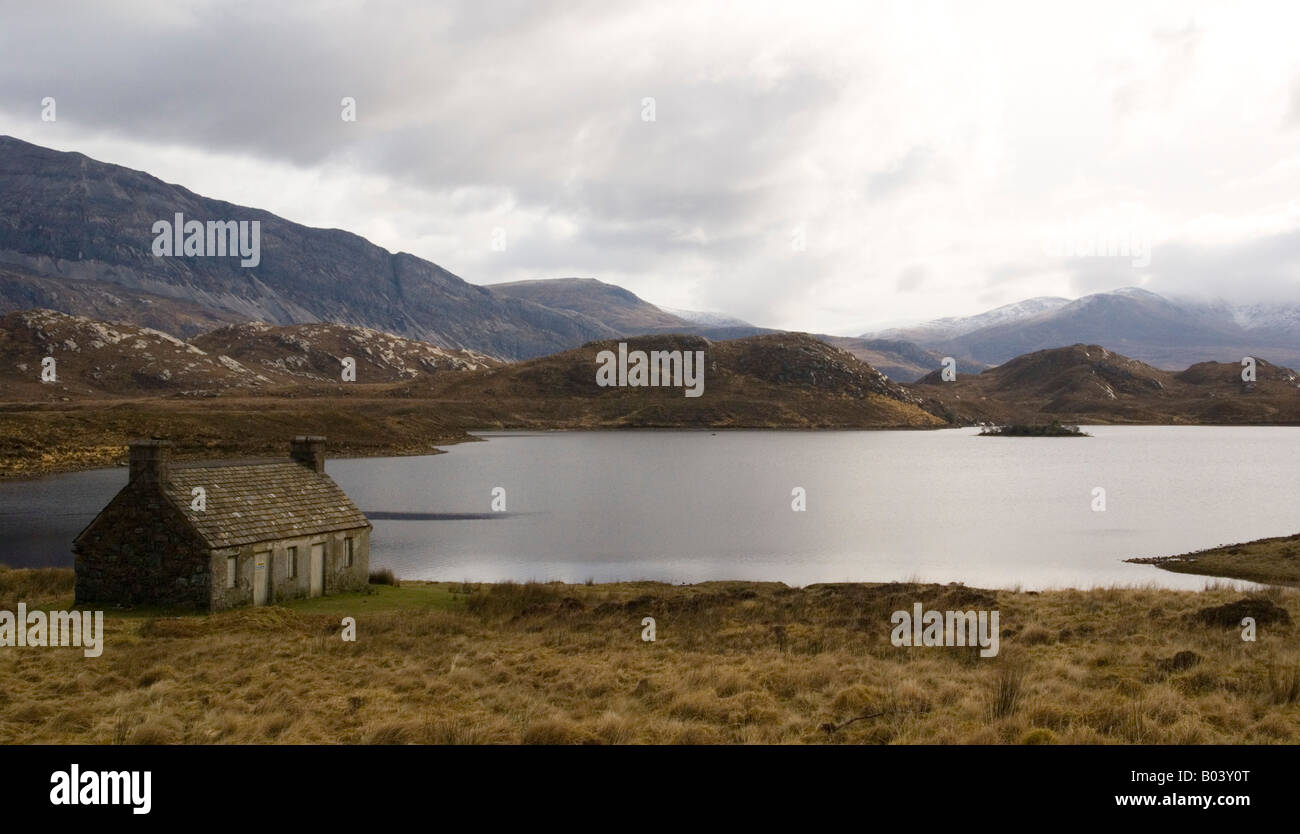 Loch Stack Sutherland Scotland UK Stock Photo - Alamy