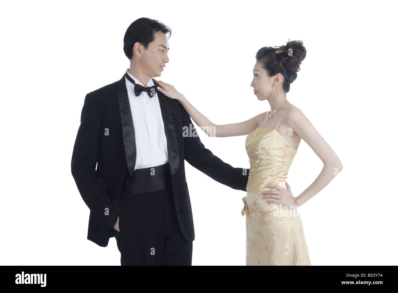 Portrait beautiful couple Cut Out Stock Images & Pictures - Alamy