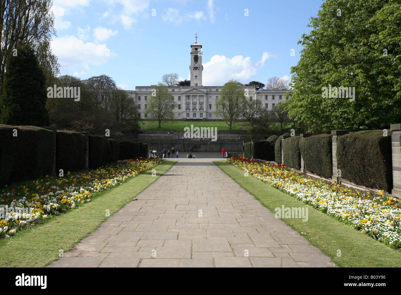 Nottingham University - lake Stock Photo - Alamy