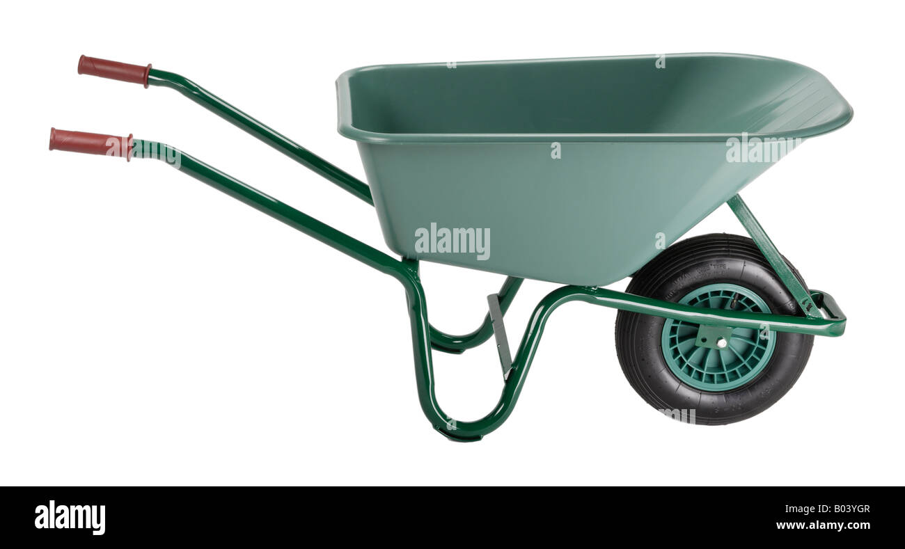 Wheelbarrow Cut Out Stock Images & Pictures - Alamy