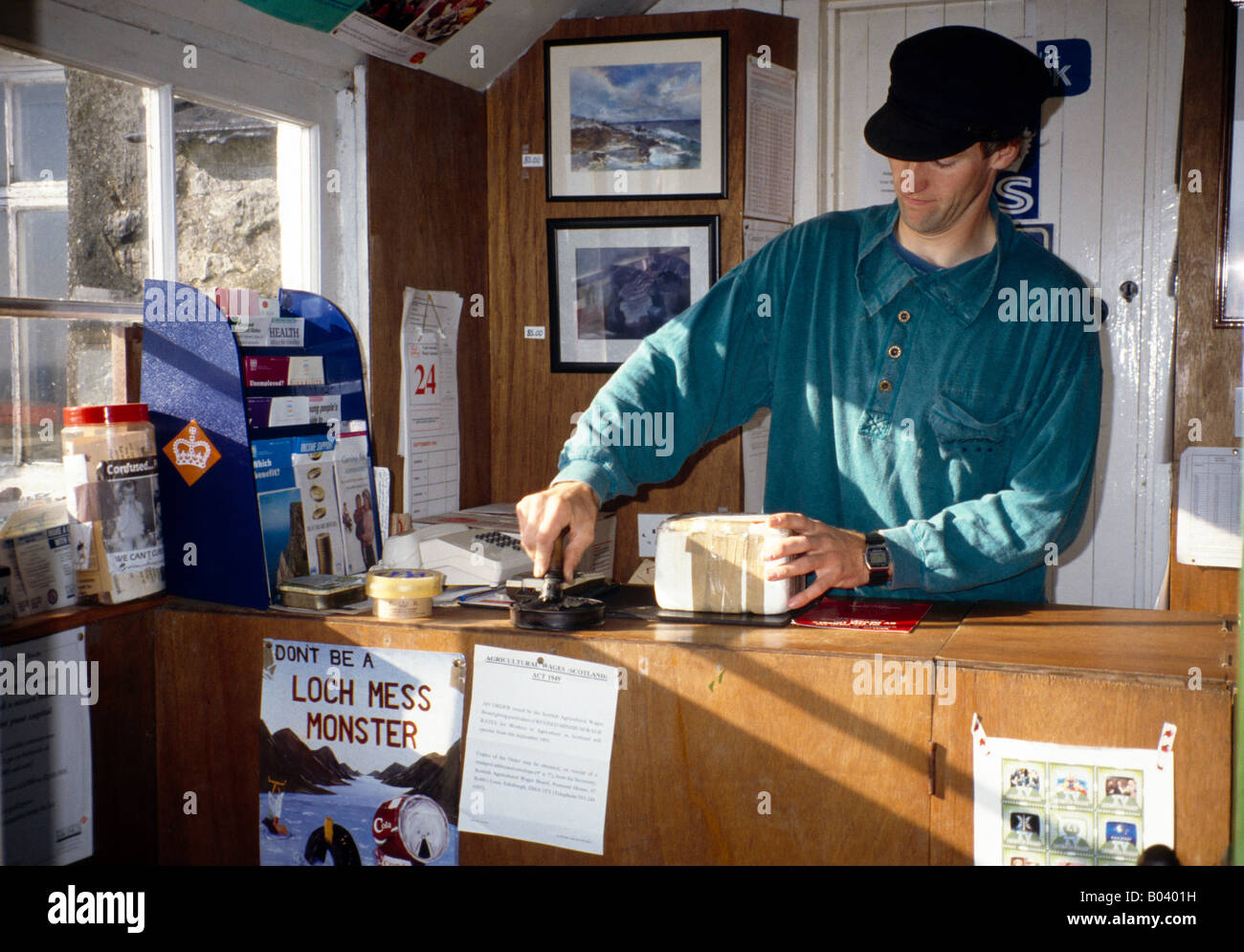 Foula Shetlands Scotland Postmaster Stock Photo - Alamy