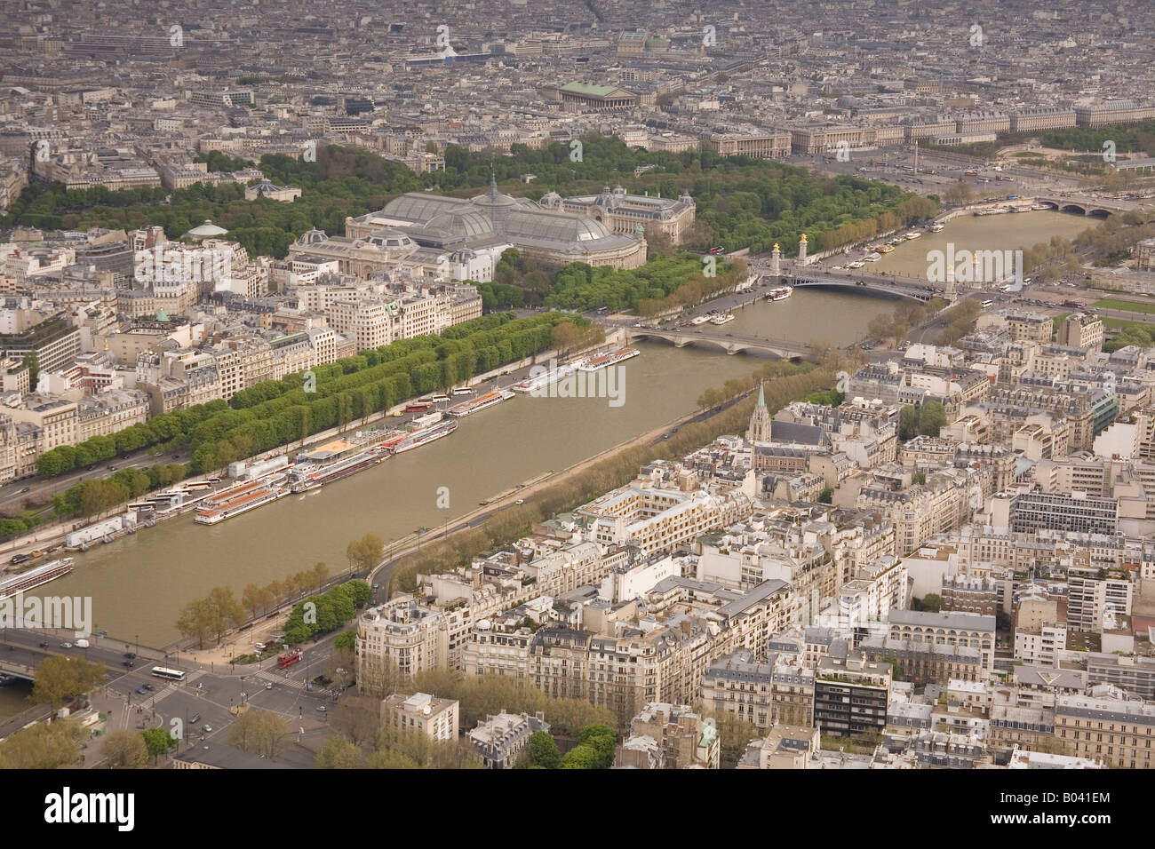 View from Eiffel Tower Paris France Stock Photo - Alamy