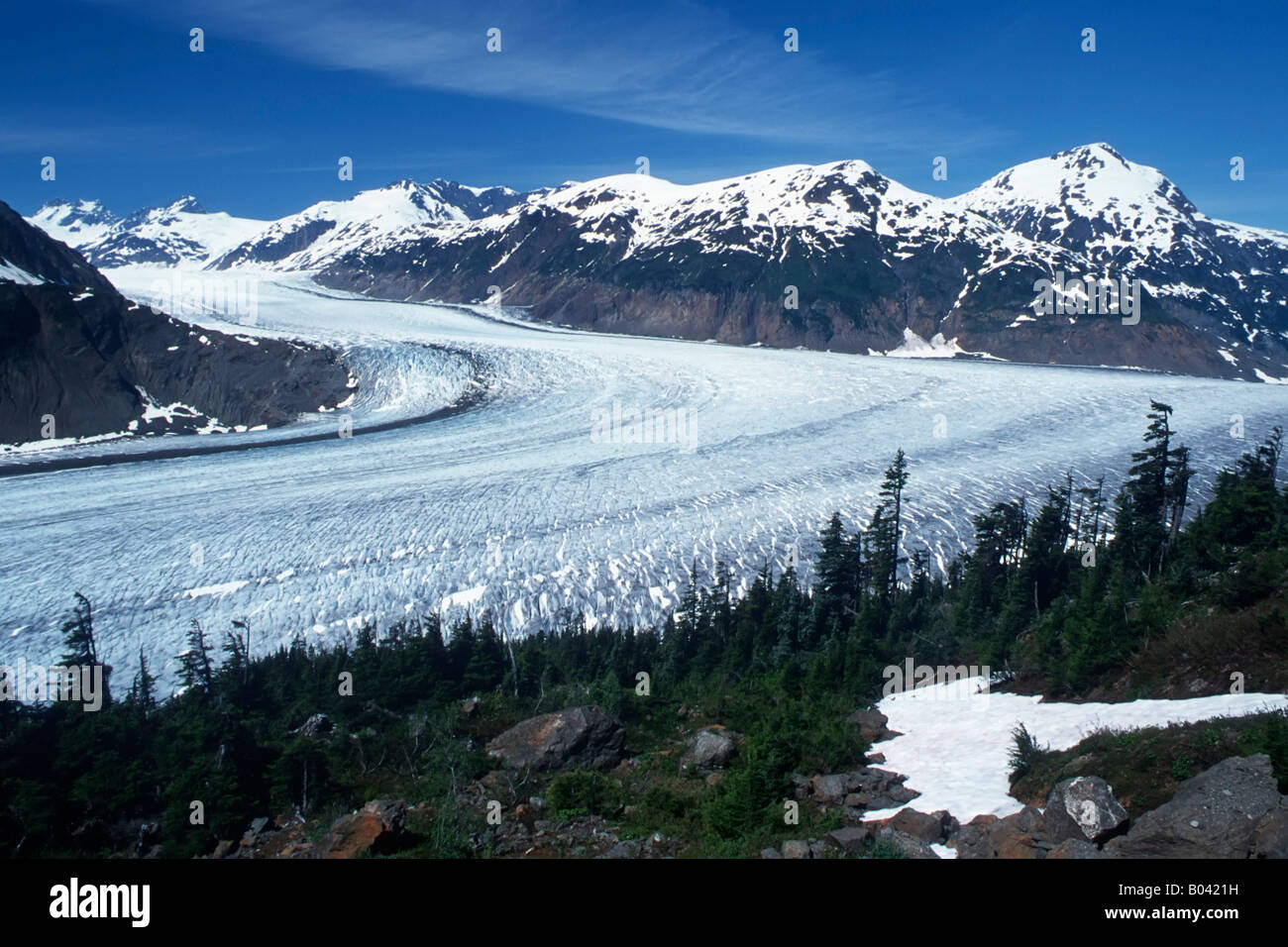 salmon glacier gletscher stewart british columbia canada kanada north ...