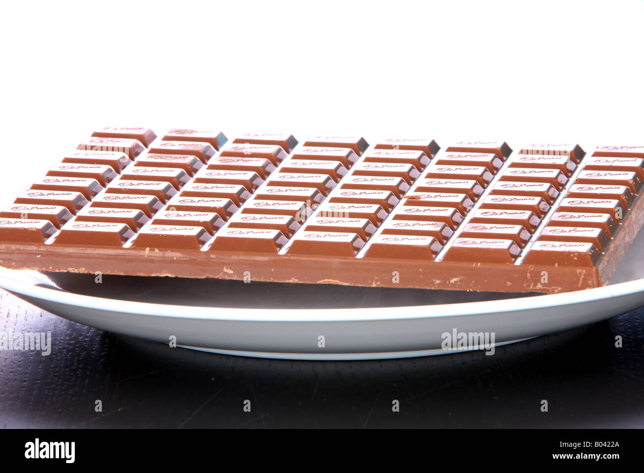 Bar of Chocolate Stock Photo - Alamy