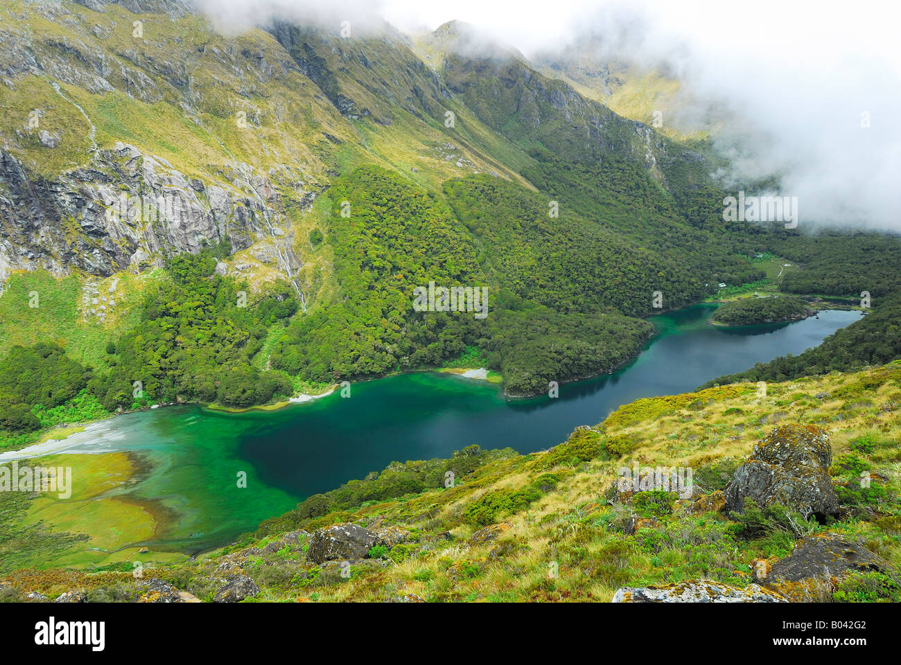Lake Mackenzie Routeburn Track Humboldt Mountains in the Aspiring NP ...