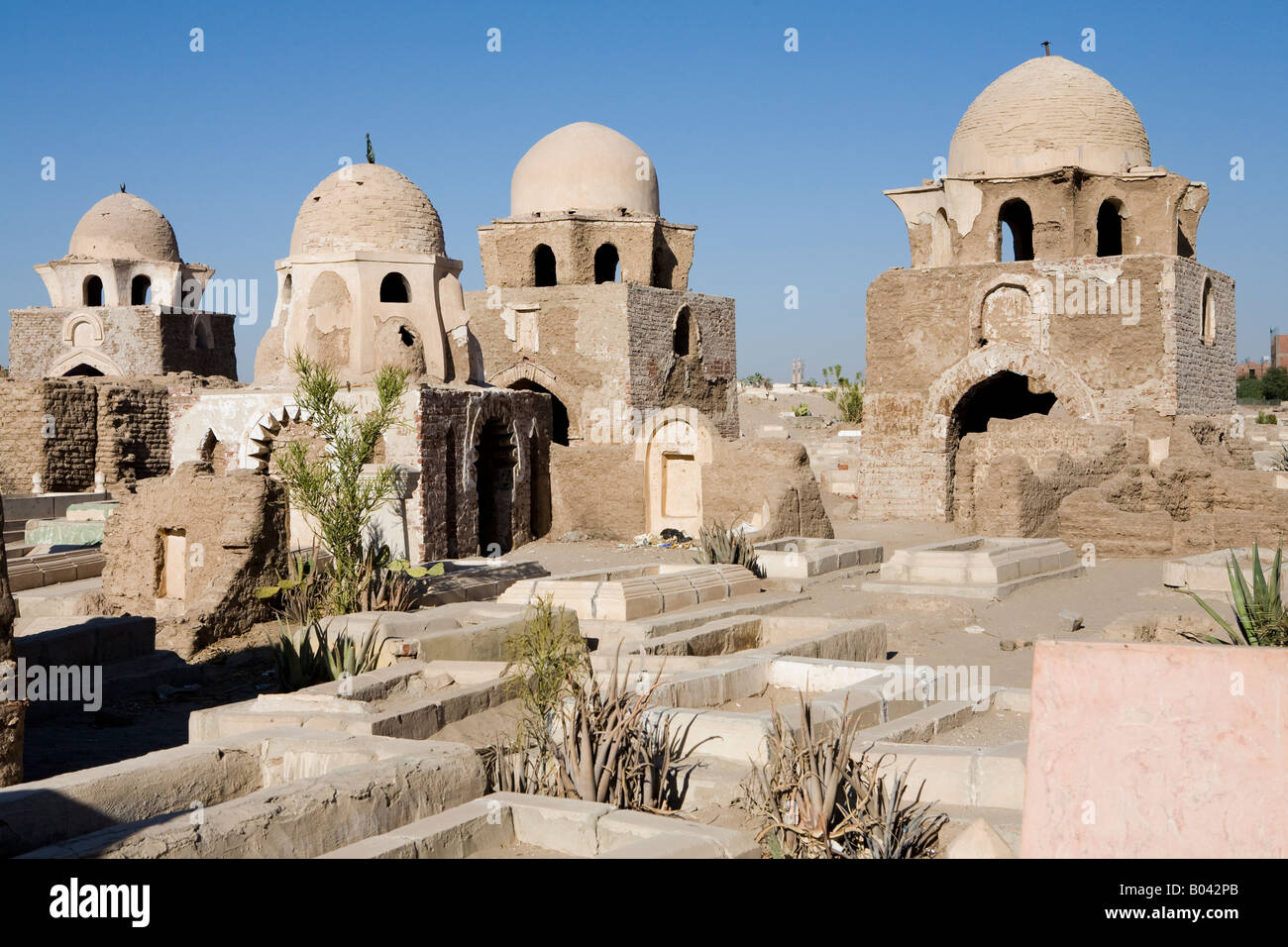 The Fatimid Cemetery, Aswan City, Egypt Stock Photo - Alamy