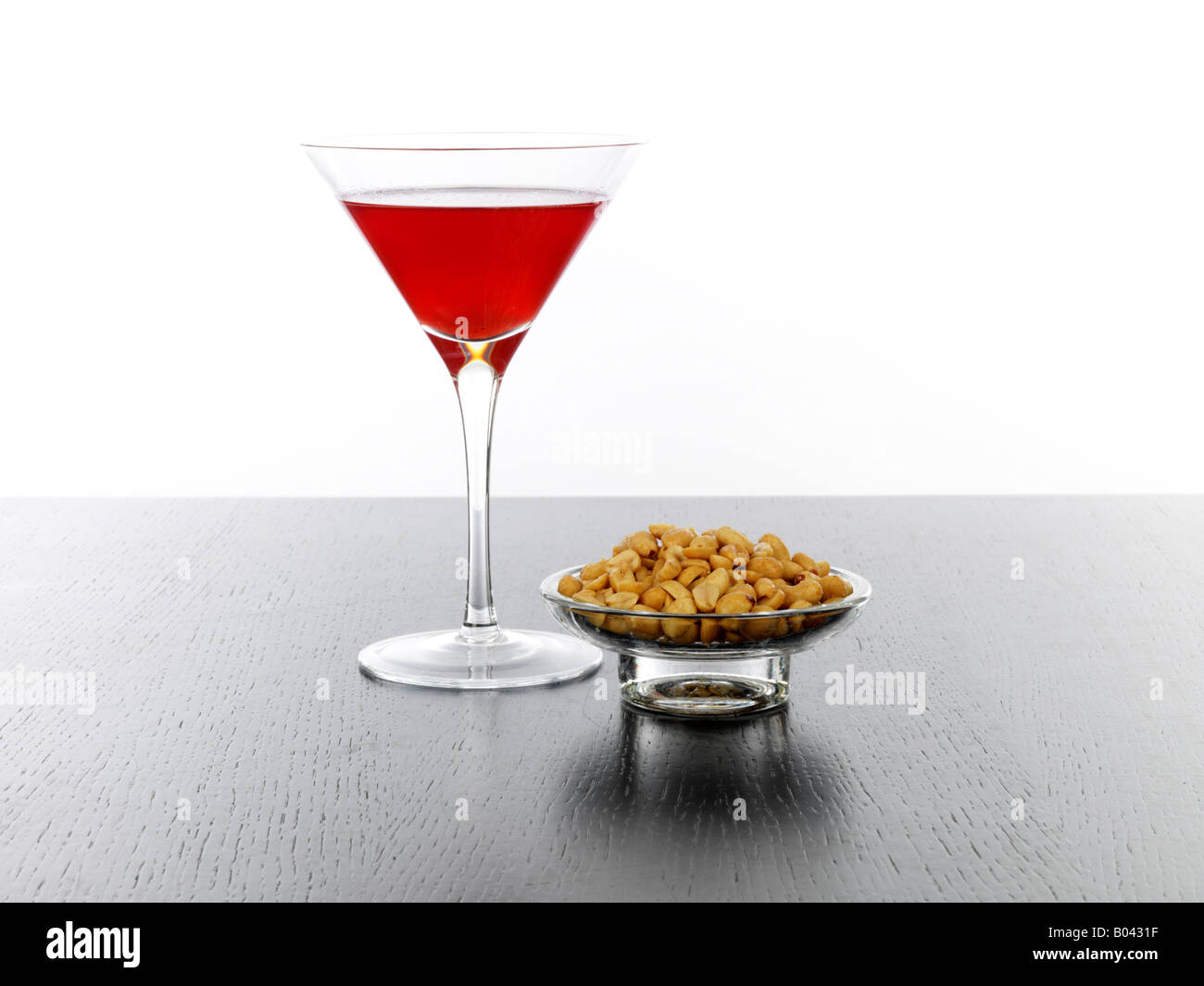 Cocktail with Peanuts Stock Photo - Alamy