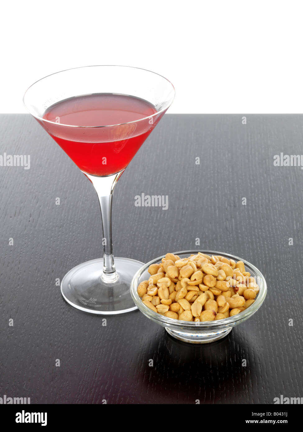 Cocktail with Peanuts Stock Photo - Alamy