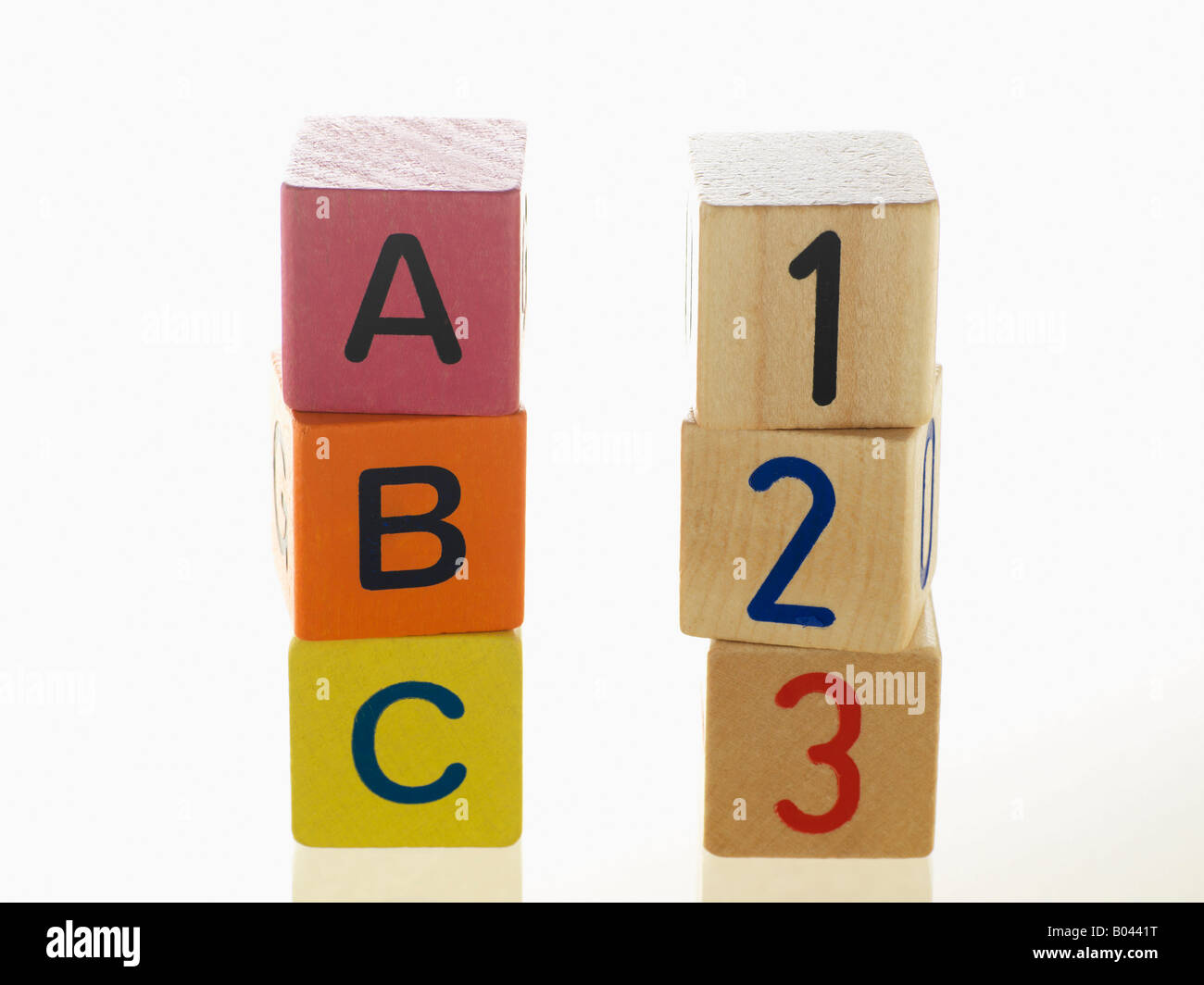 Blocks with Letters and Numbers Stock Photo - Alamy