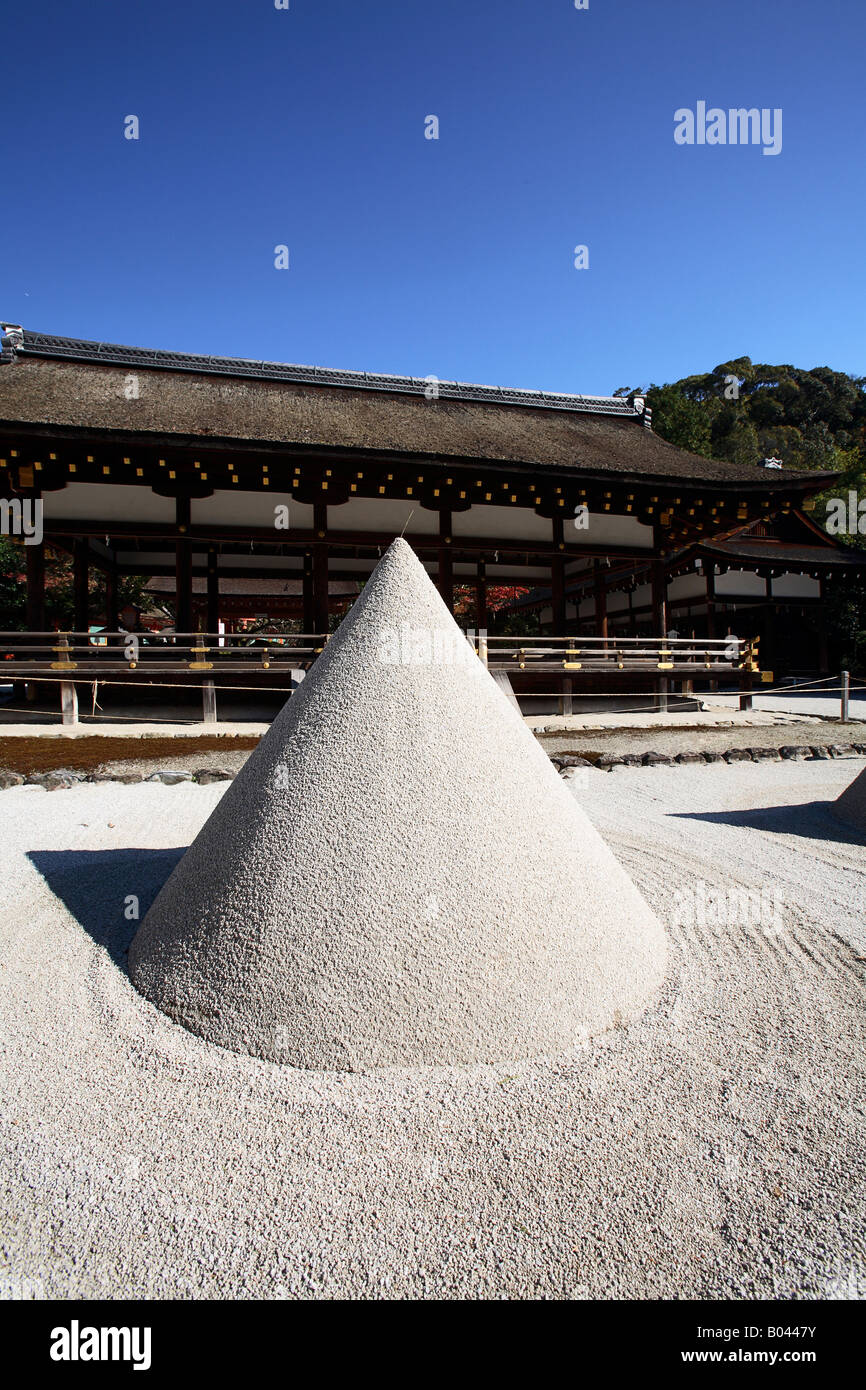 Conical sand mounds at Kamigamo shrine Stock Photo - Alamy