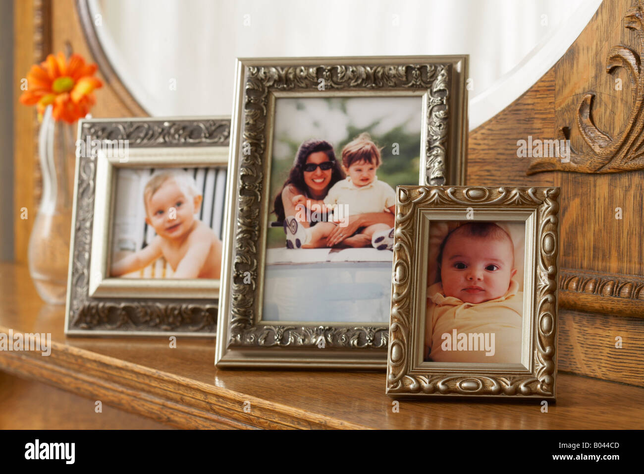 Photos on Mantle Stock Photo - Alamy
