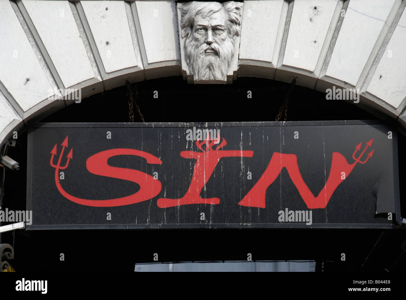 Exterior of Sin nightclub on Charing Cross Road London Stock Photo - Alamy