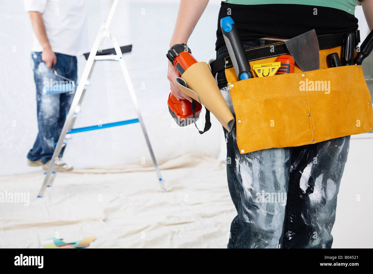 Old Man Up Ladder High Resolution Stock Photography and Images - Alamy