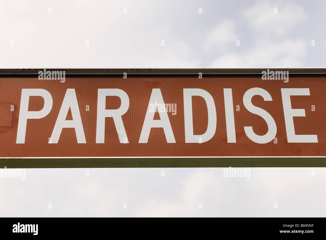 Paradies Sign in Dart River Valley, Otago New Zealand Stock Photo - Alamy