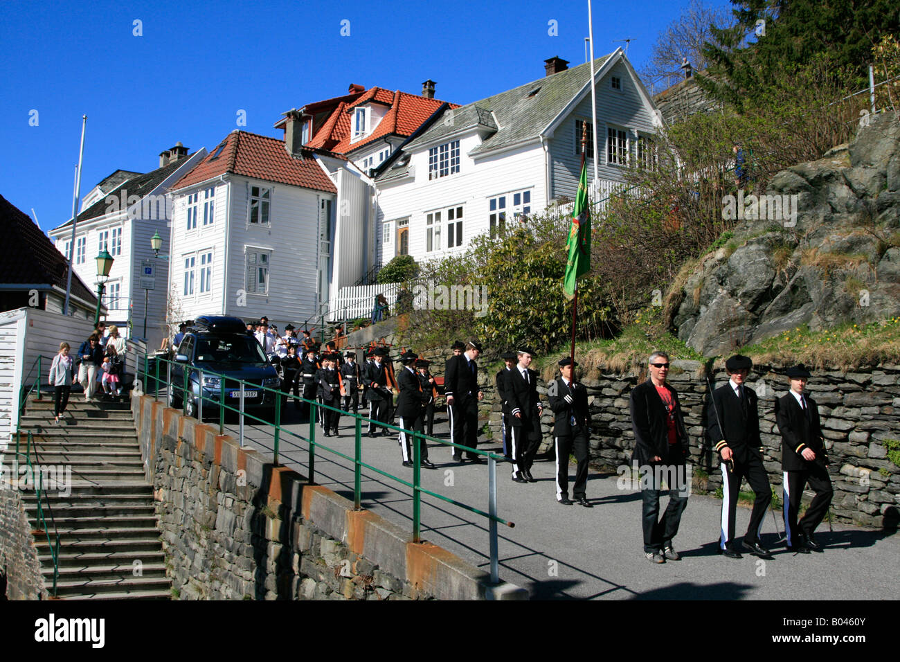 marching boy band The Norwegian city of Bergen, an important cultural ...