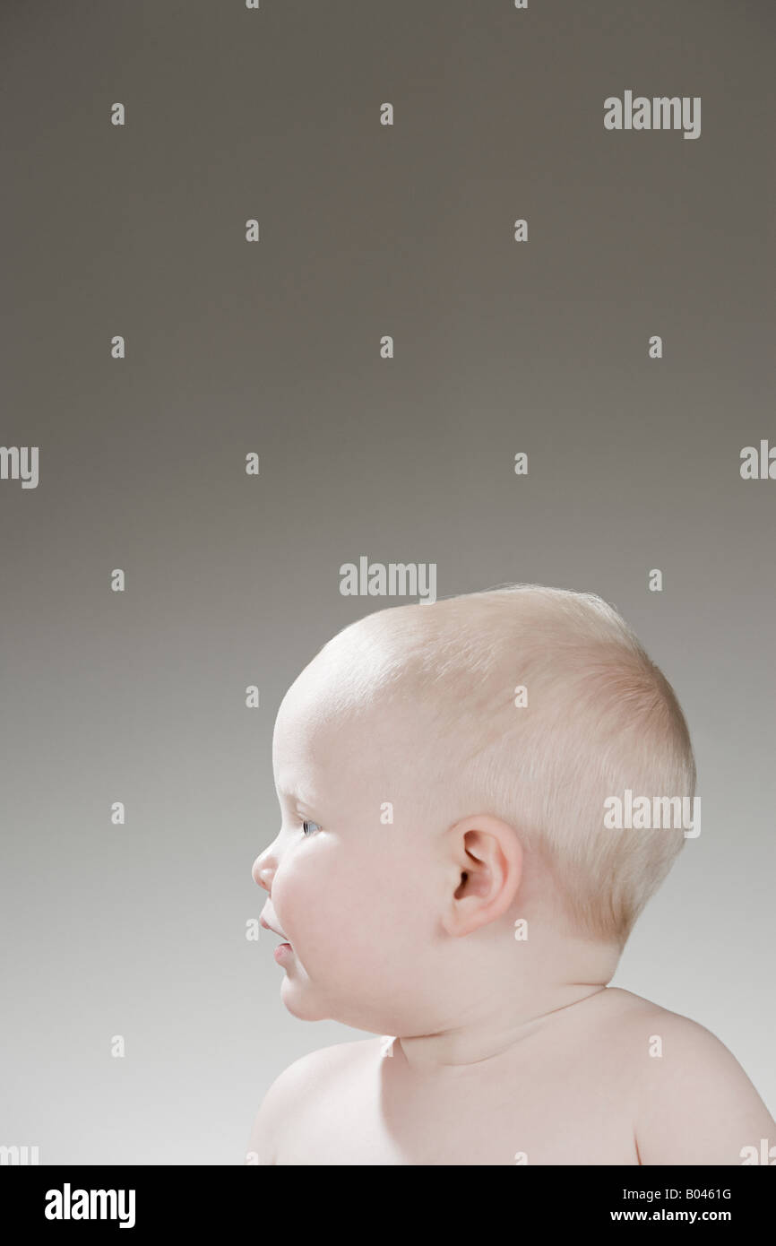 Profile of a baby boy Stock Photo - Alamy