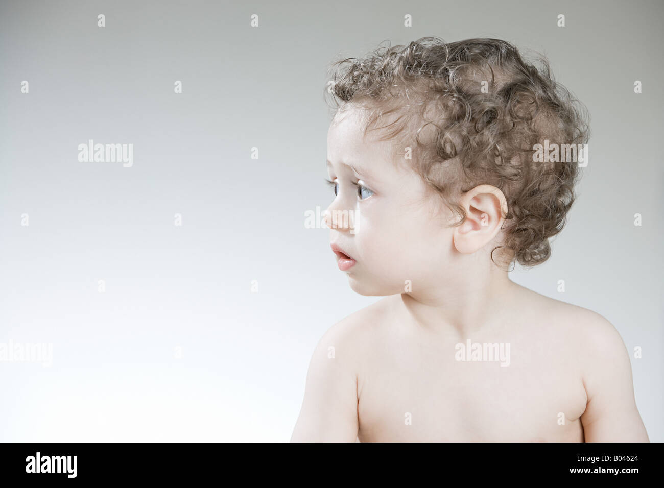 Profile of a baby boy Stock Photo - Alamy