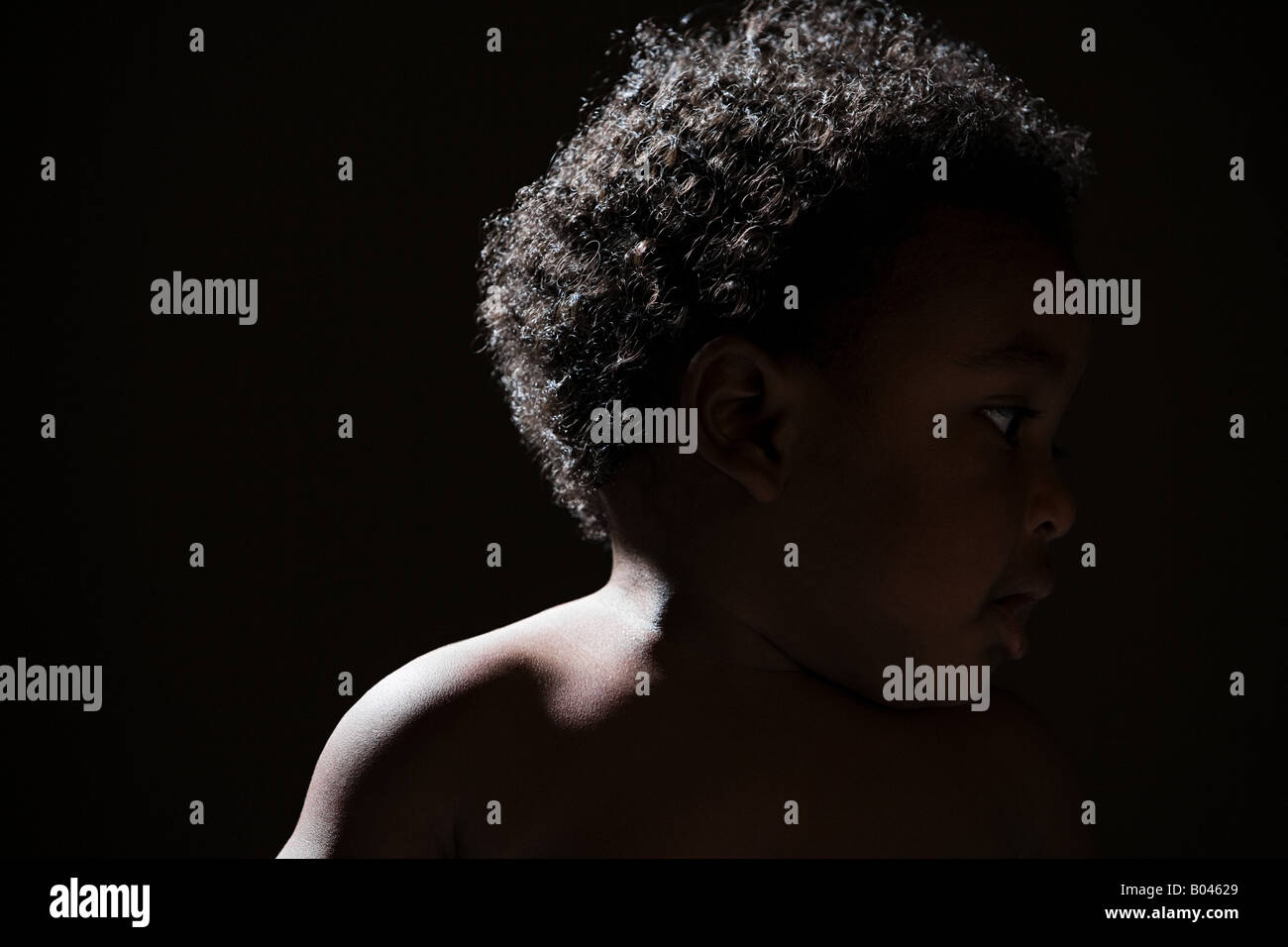 Profile of a baby boy Stock Photo - Alamy