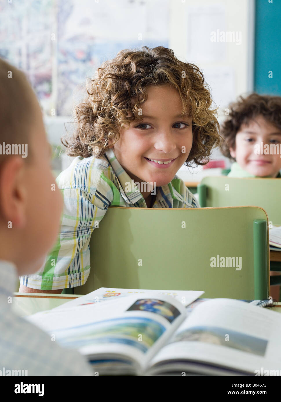 Children sat in a lesson Stock Photo - Alamy