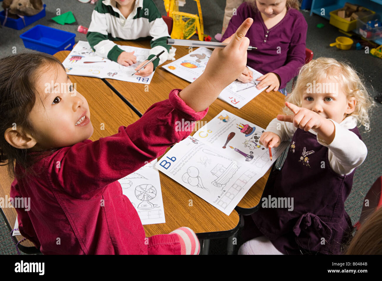Children in a lesson Stock Photo - Alamy