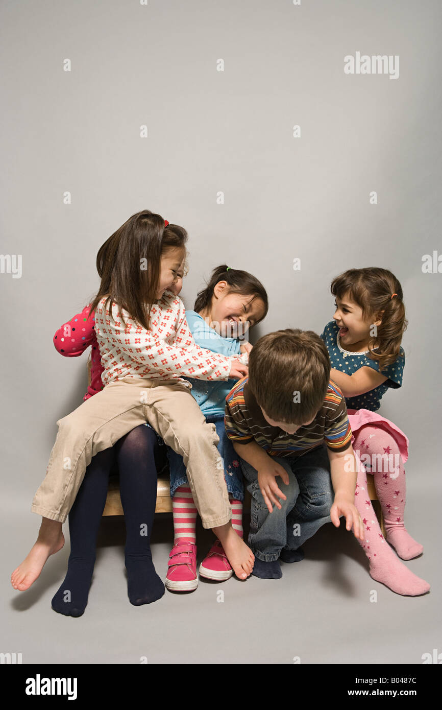 Children Fooling Around Stock Photo Alamy children-fooling-around-stock-photo-alamy