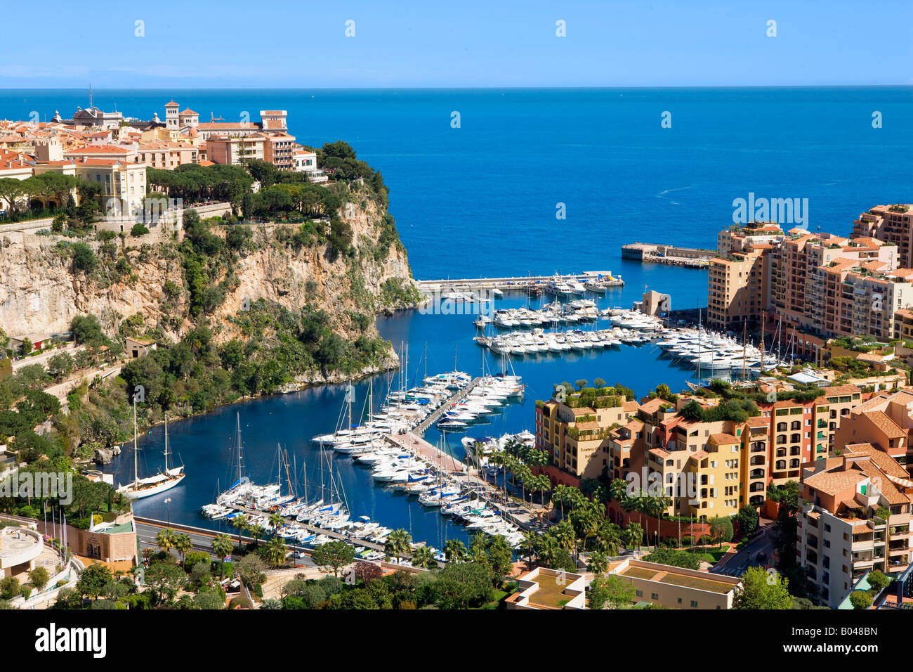 the rock of Monaco French riviera Stock Photo, Royalty Free Image ...