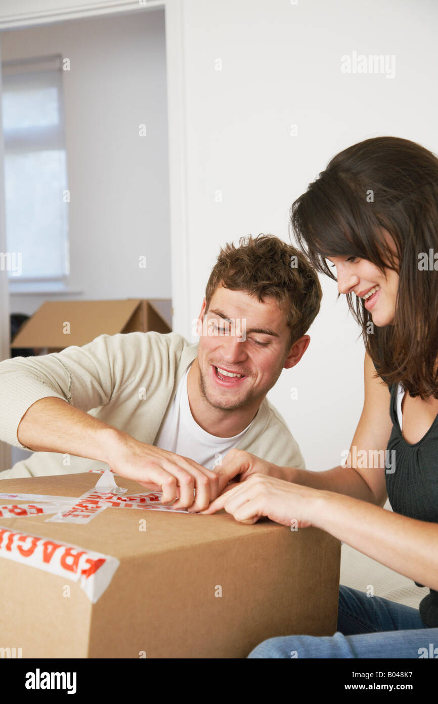 Couple Unpacking New Bed High Resolution Stock Photography and Images ...