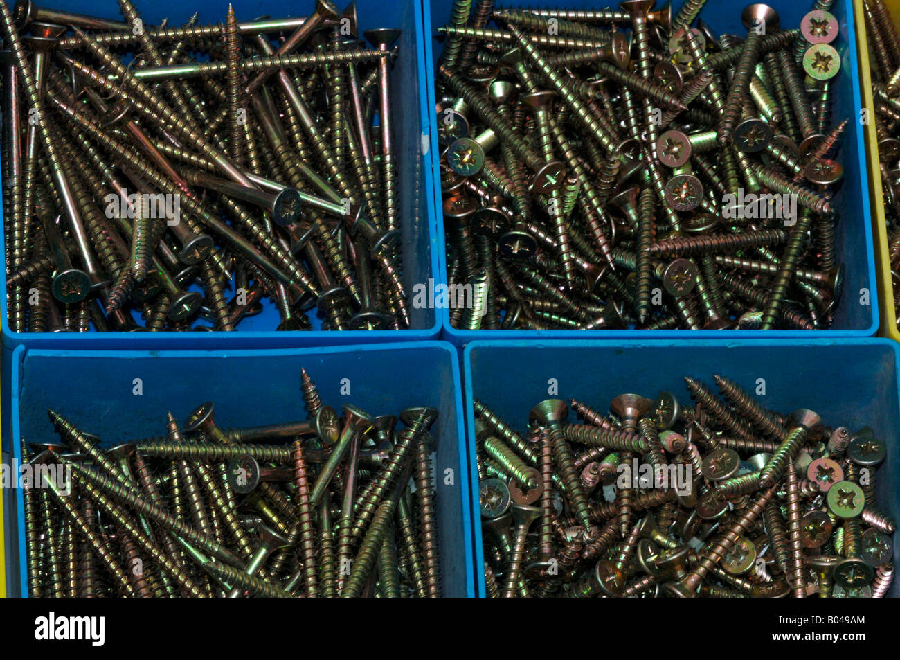 Screws In A Tool Box Stock Photo - Alamy