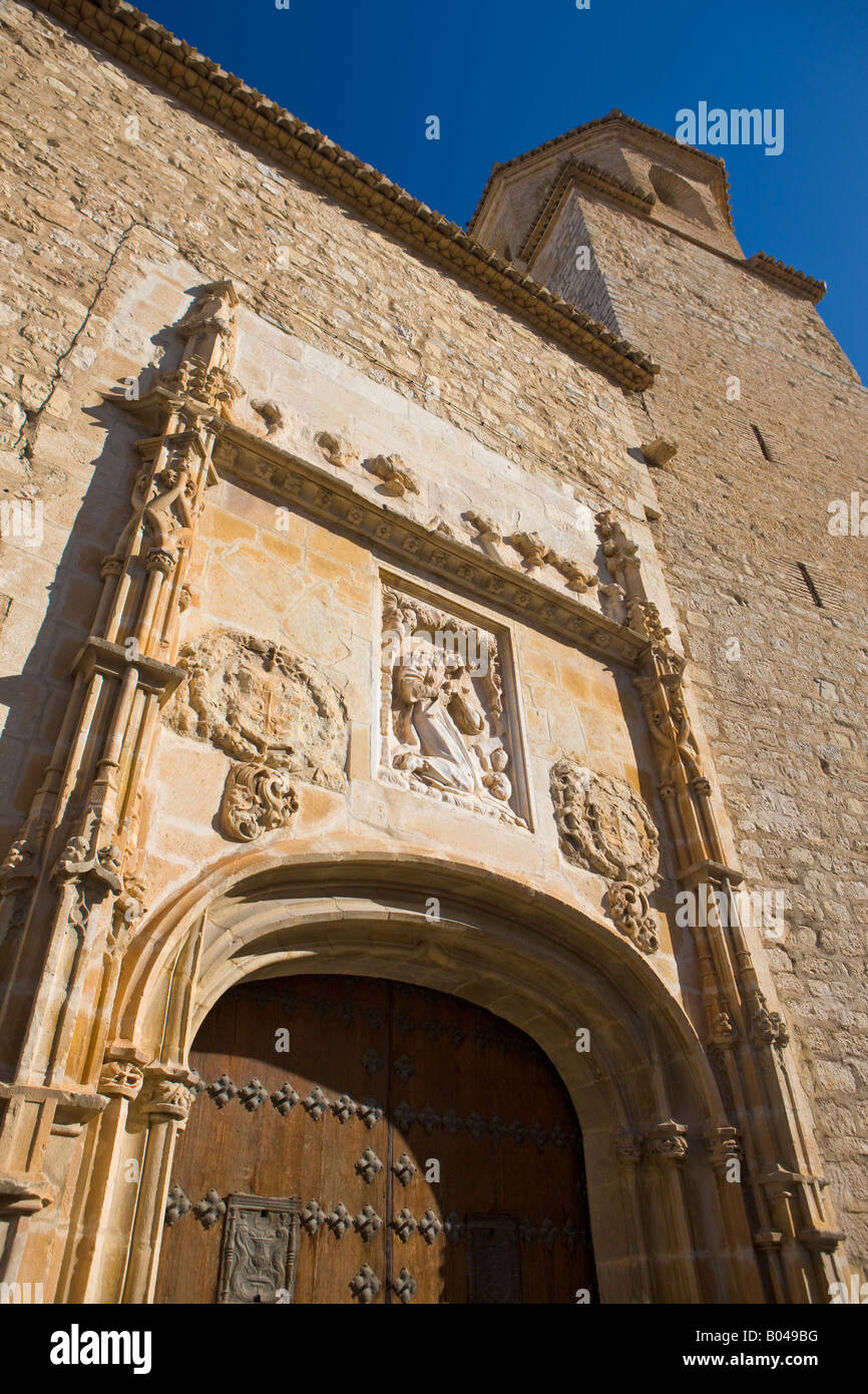 Facade of Iglesia de Santa Maria Magdalena (church) in the La Magdalena ...