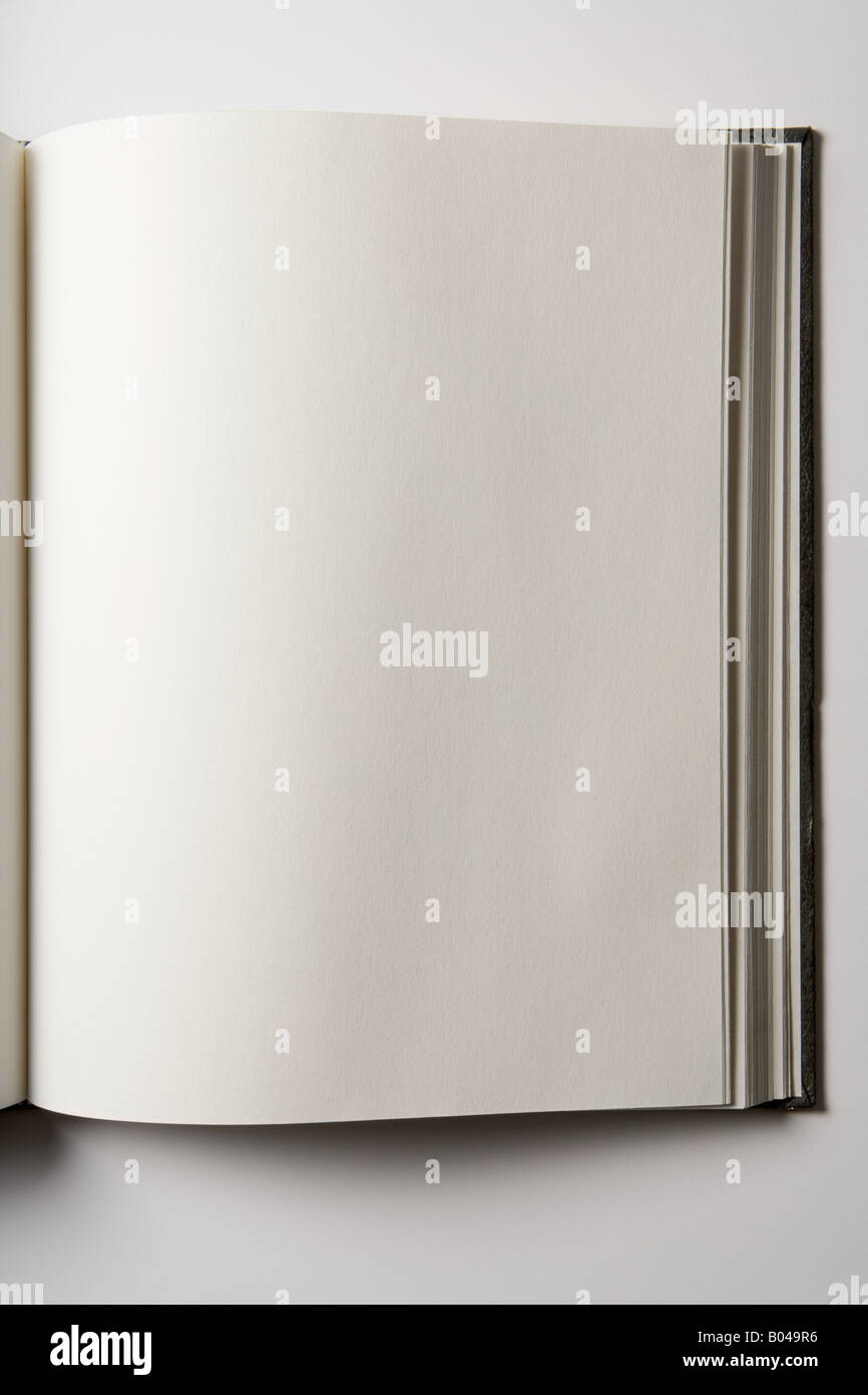 Blank book page hi-res stock photography and images - Alamy