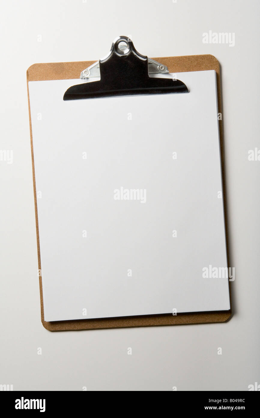 White paper on clipboard hi-res stock photography and images - Alamy