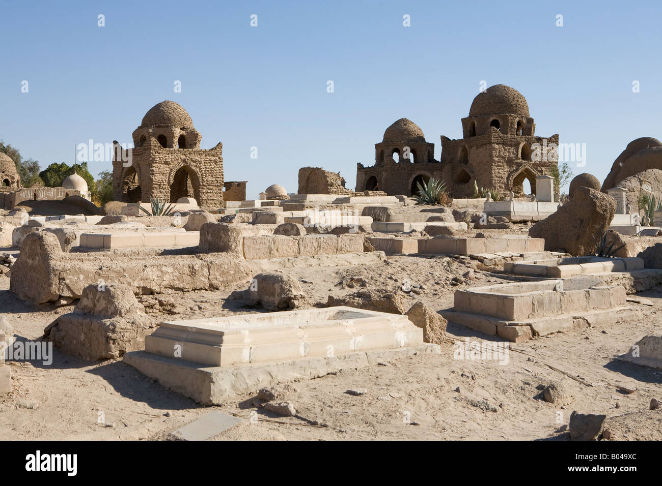 The Fatimid Cemetery, Aswan City, Egypt Stock Photo - Alamy
