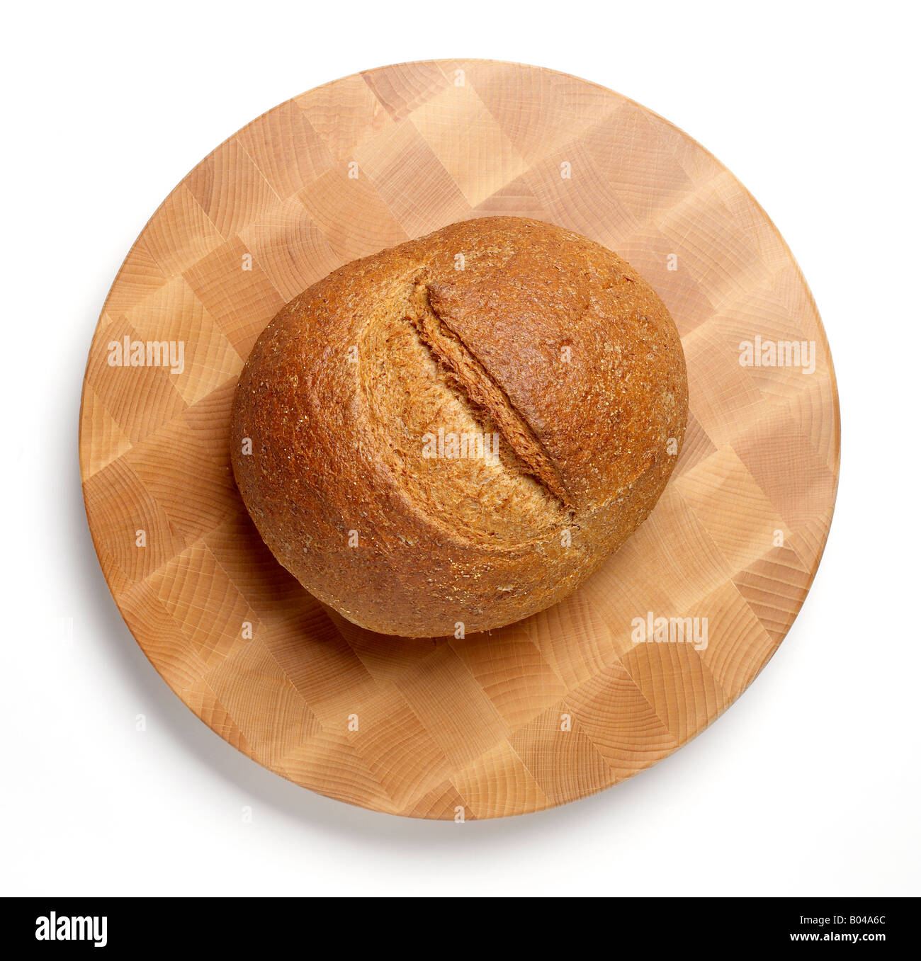 Blank bread in white Cut Out Stock Images & Pictures - Alamy