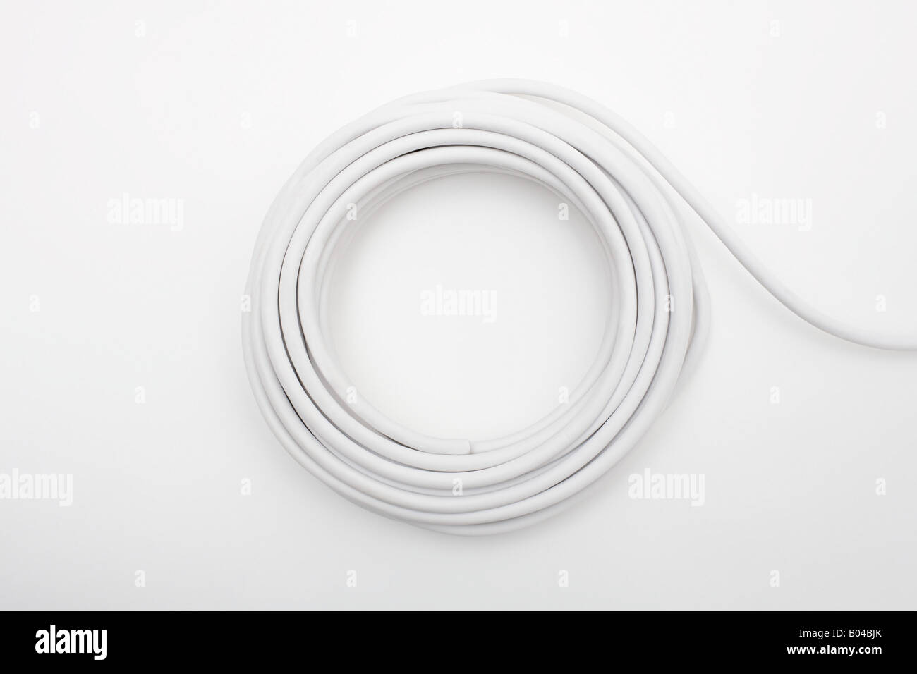 White power cable Stock Photo - Alamy