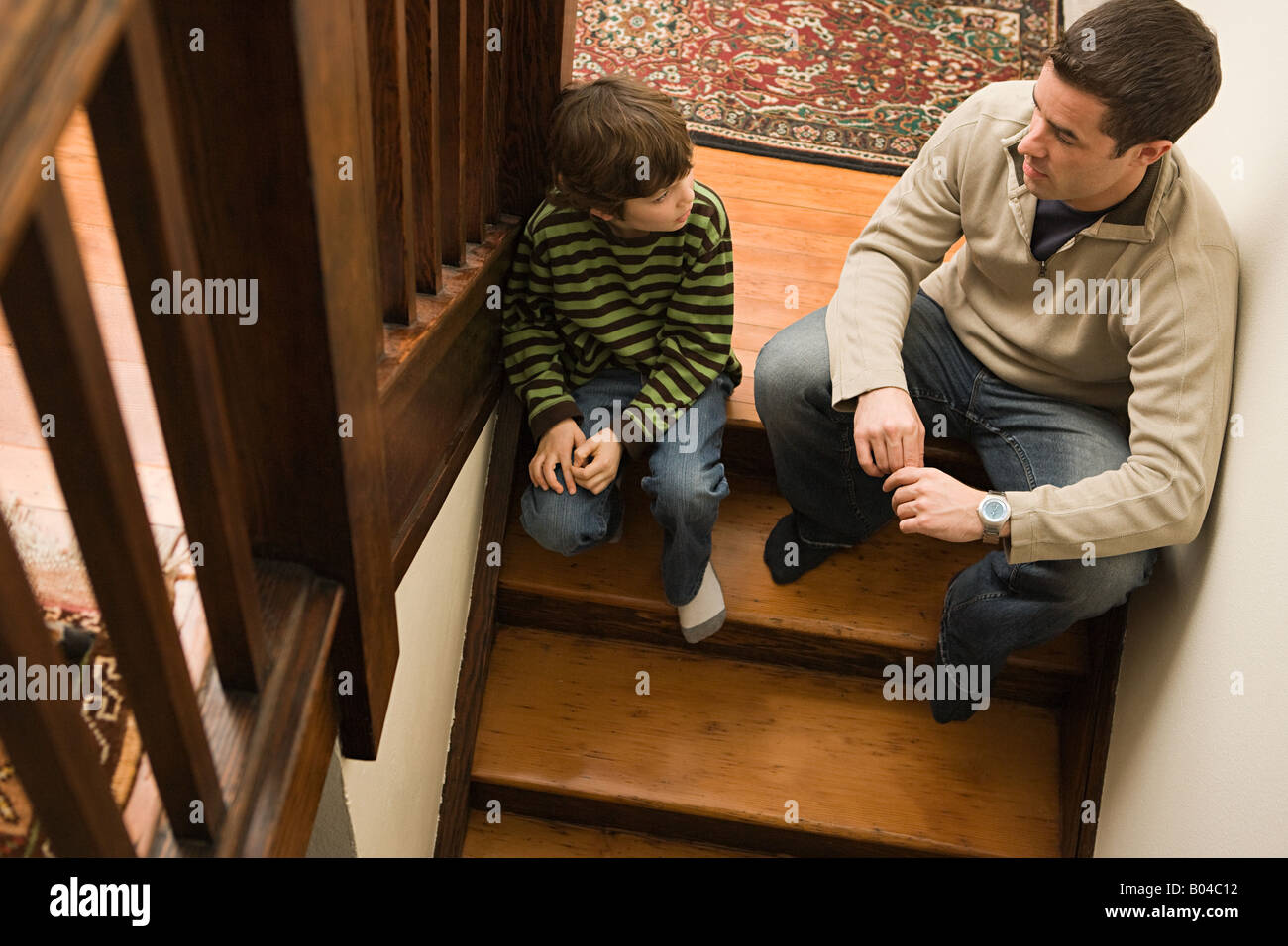 A father giving his son advice Stock Photo - Alamy
