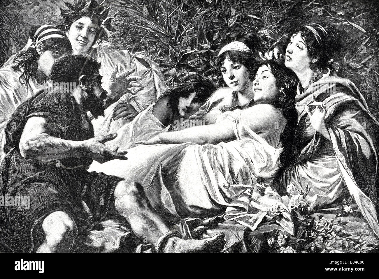 Aesop Relating Tales Stock Photo - Alamy