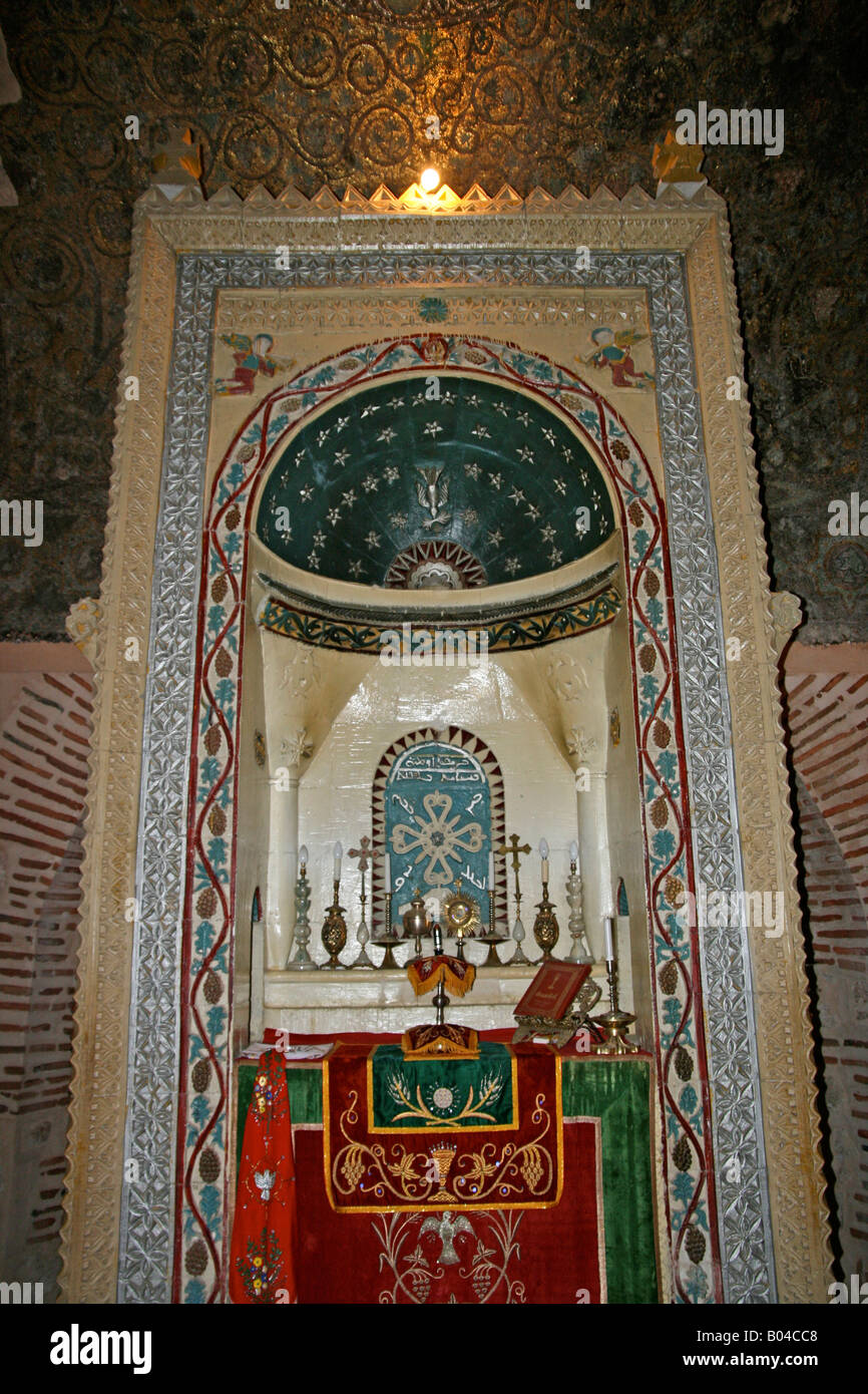 Altar at the Mor Gabriel monastery near Midyat Turkey Stock Photo - Alamy