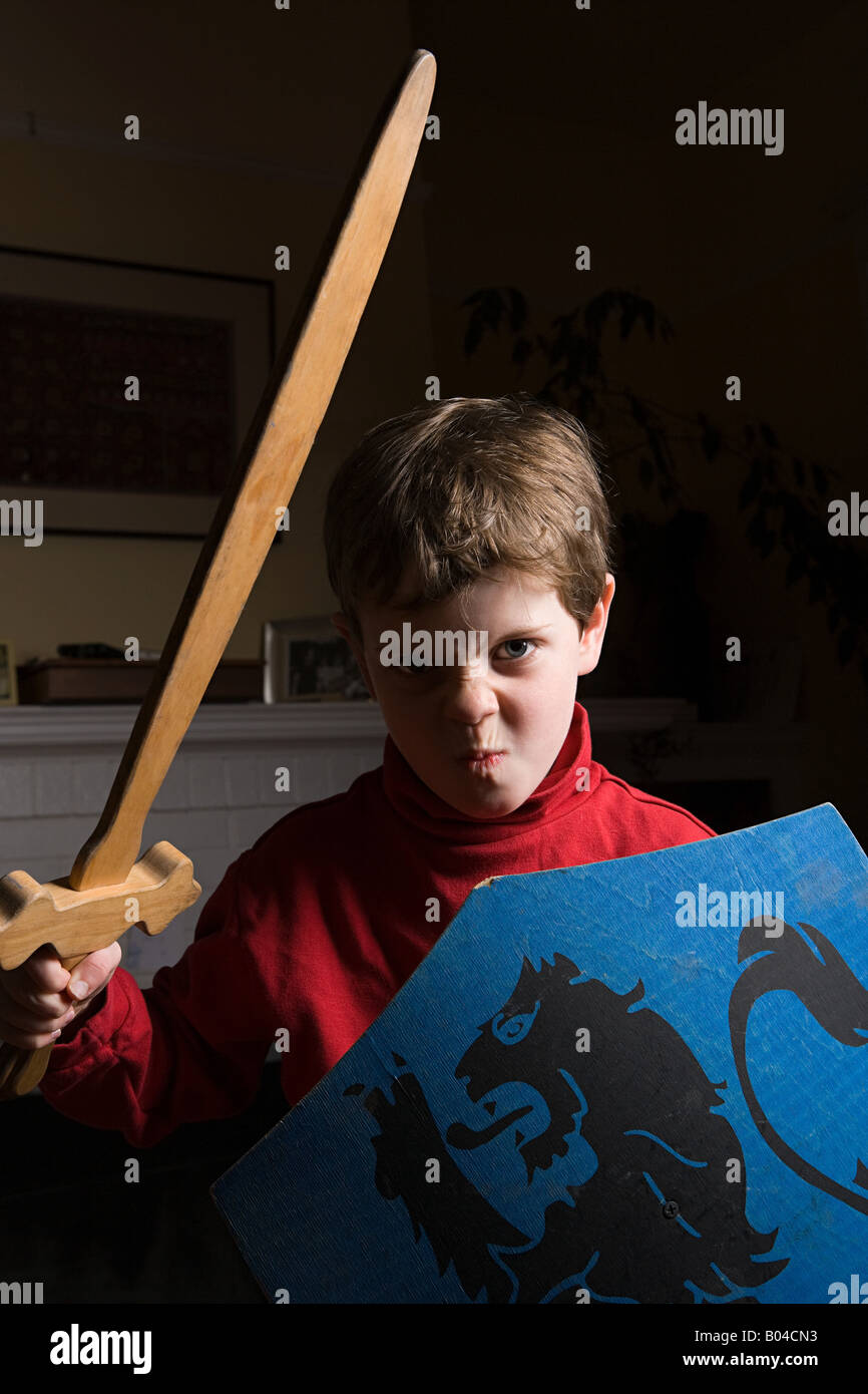Boy Holding Sword High Resolution Stock Photography and Images - Alamy