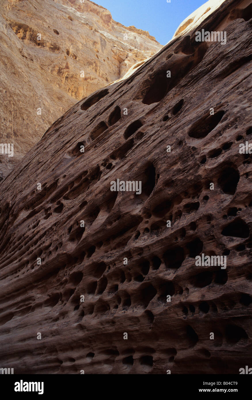 Strange eroded walls in Little Wild Horse Canyon, Utah USA Stock Photo ...