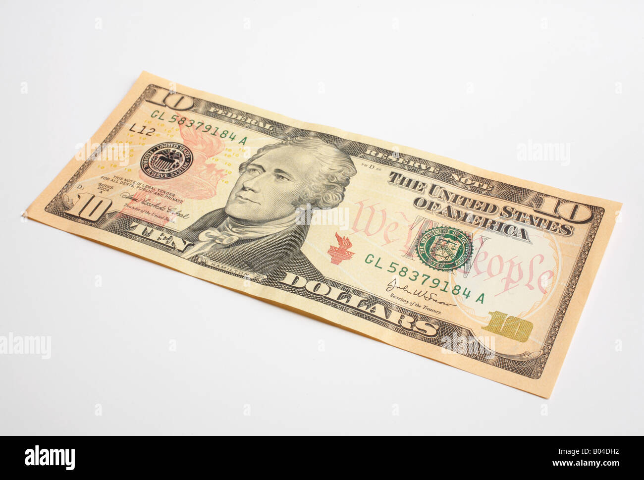 Ten dollar bill hi-res stock photography and images - Alamy