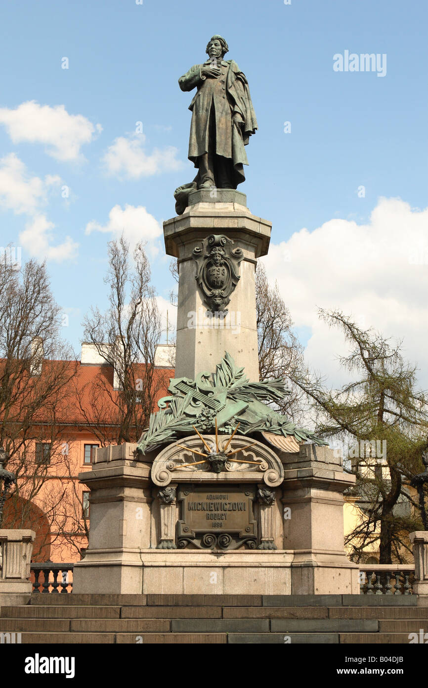Statue of adam mickiewicz hi-res stock photography and images - Alamy