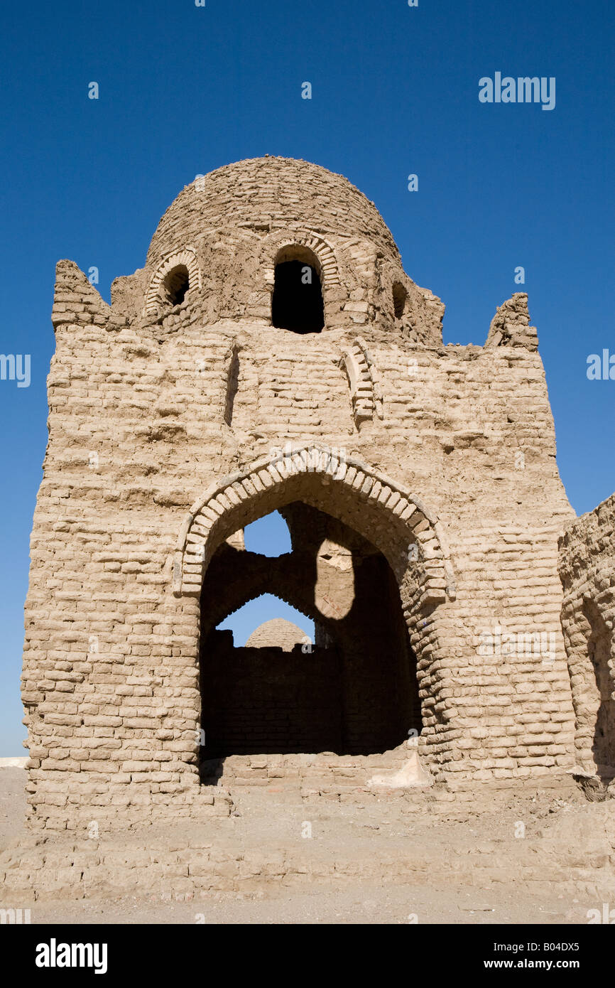 Ancient mudbrick tomb in the Fatimid Cemetery, Aswan City, Egypt Stock ...