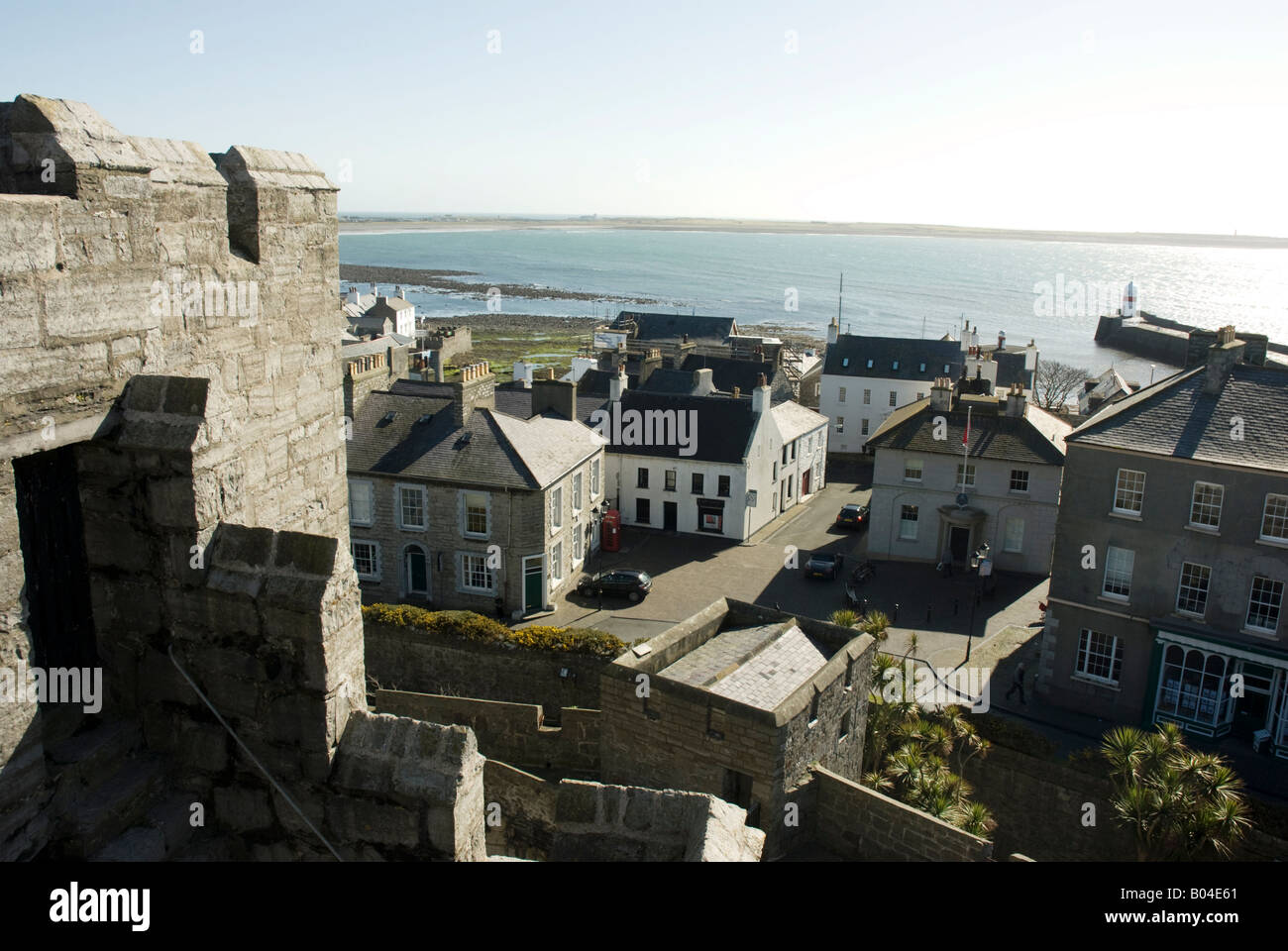 Castletown from the castle Stock Photo - Alamy