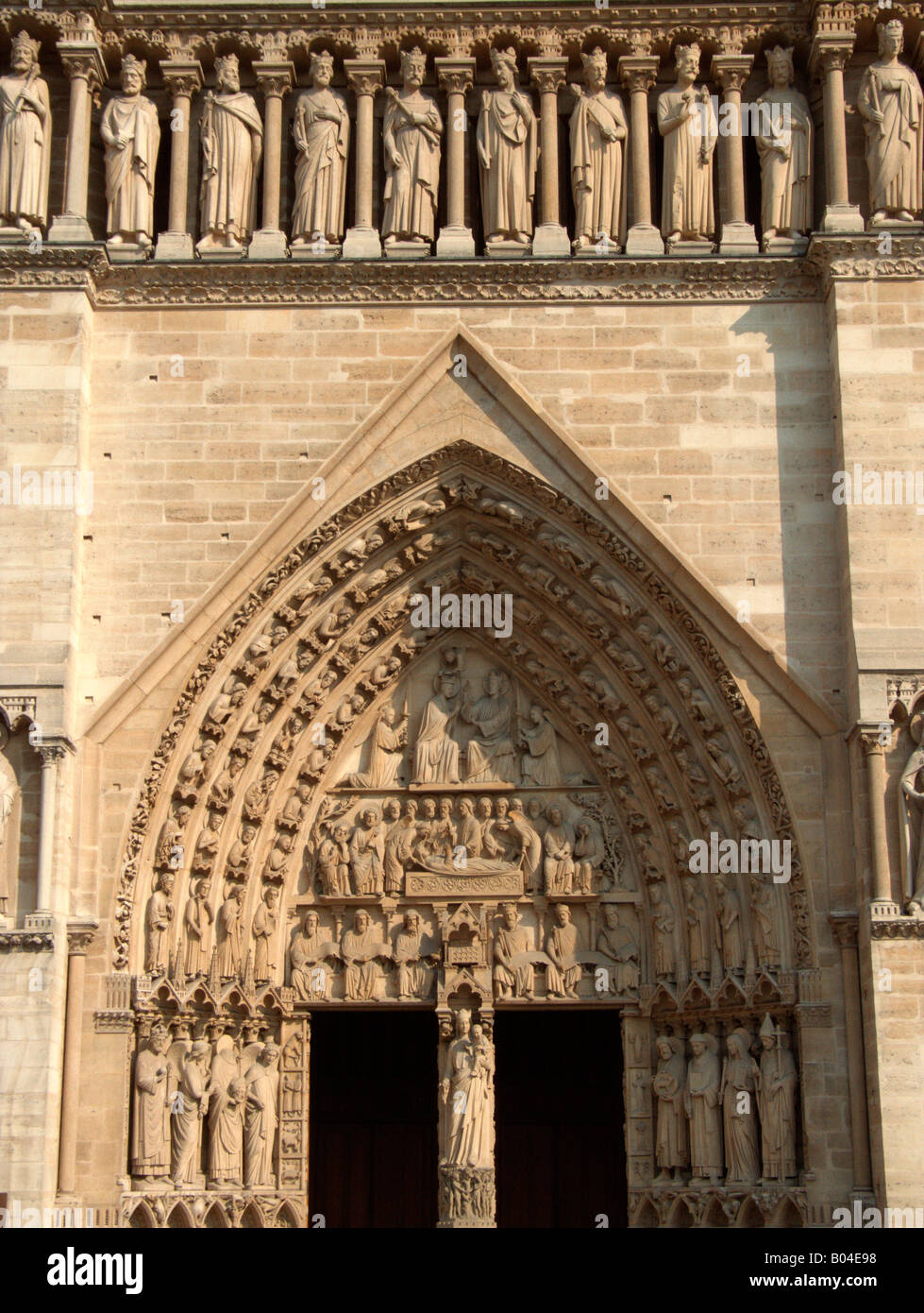 Main Doors at Western Façade of Notre Dame de Paris Cathedral. Île de ...