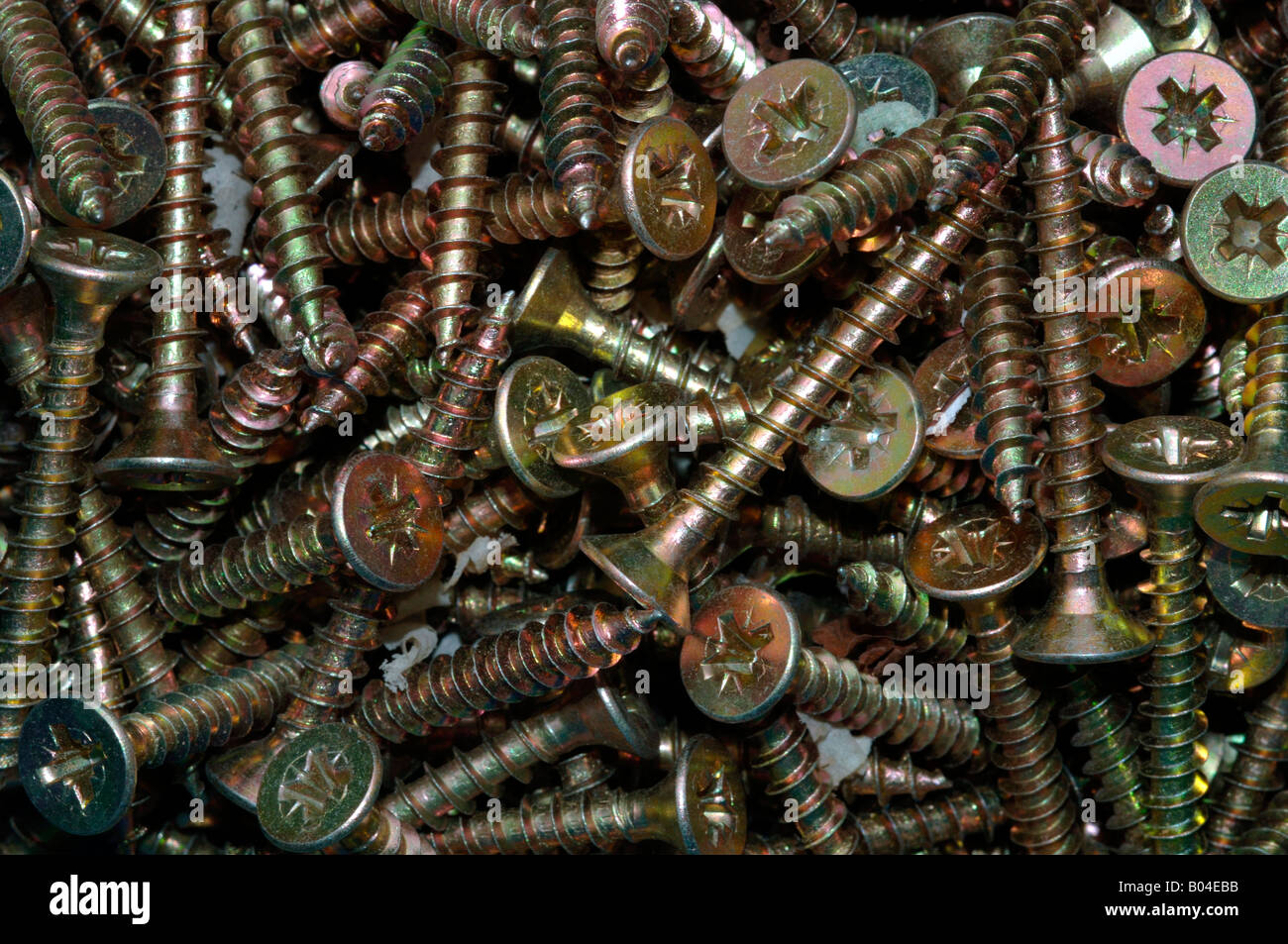 Screws In A Tool Box Stock Photo - Alamy
